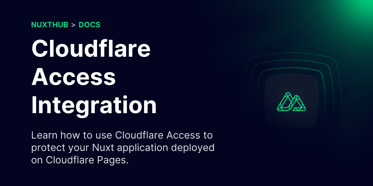 Cloudflare Access Integration · NuxtHub