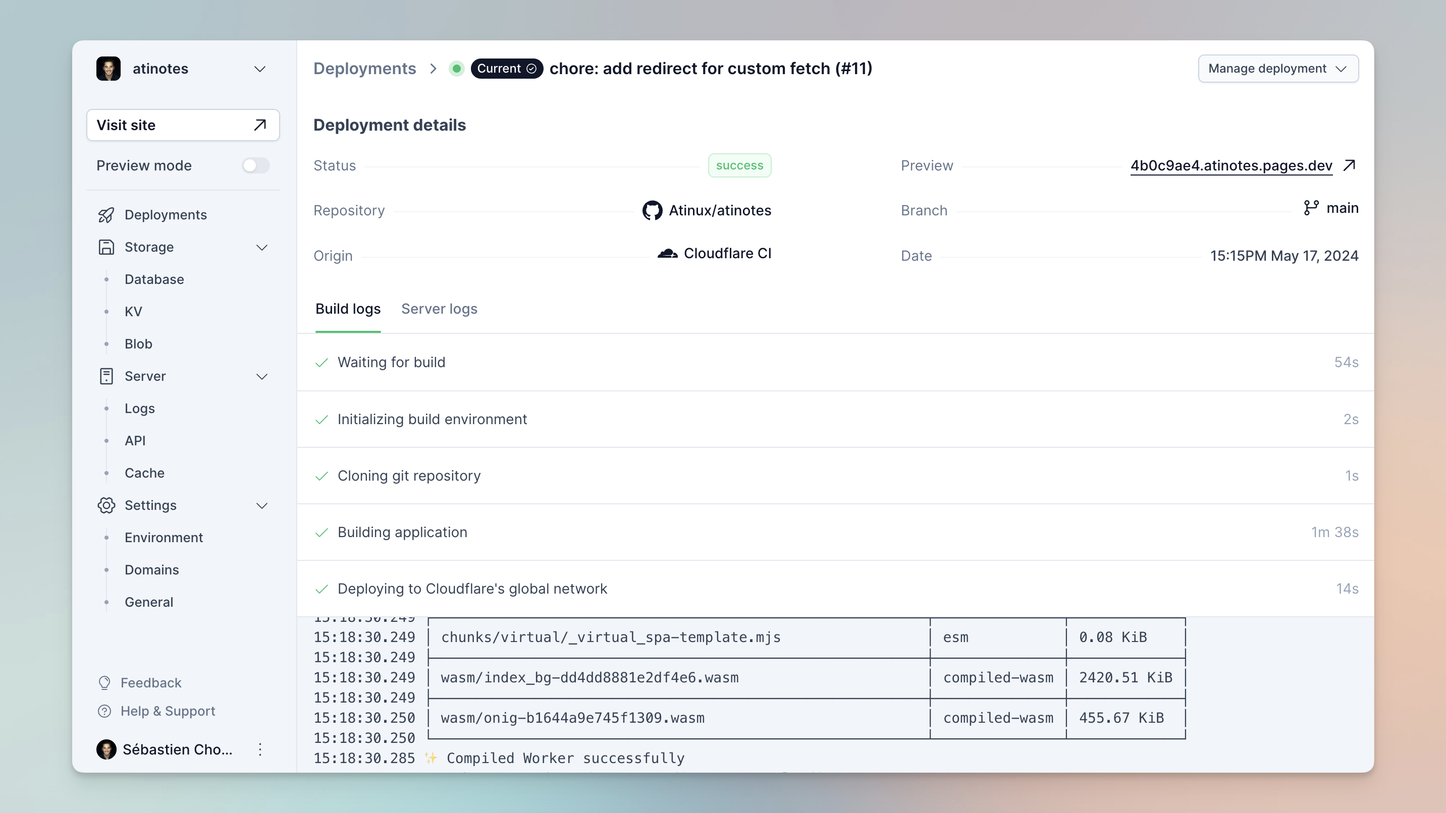 Deployment Details · NuxtHub Blog