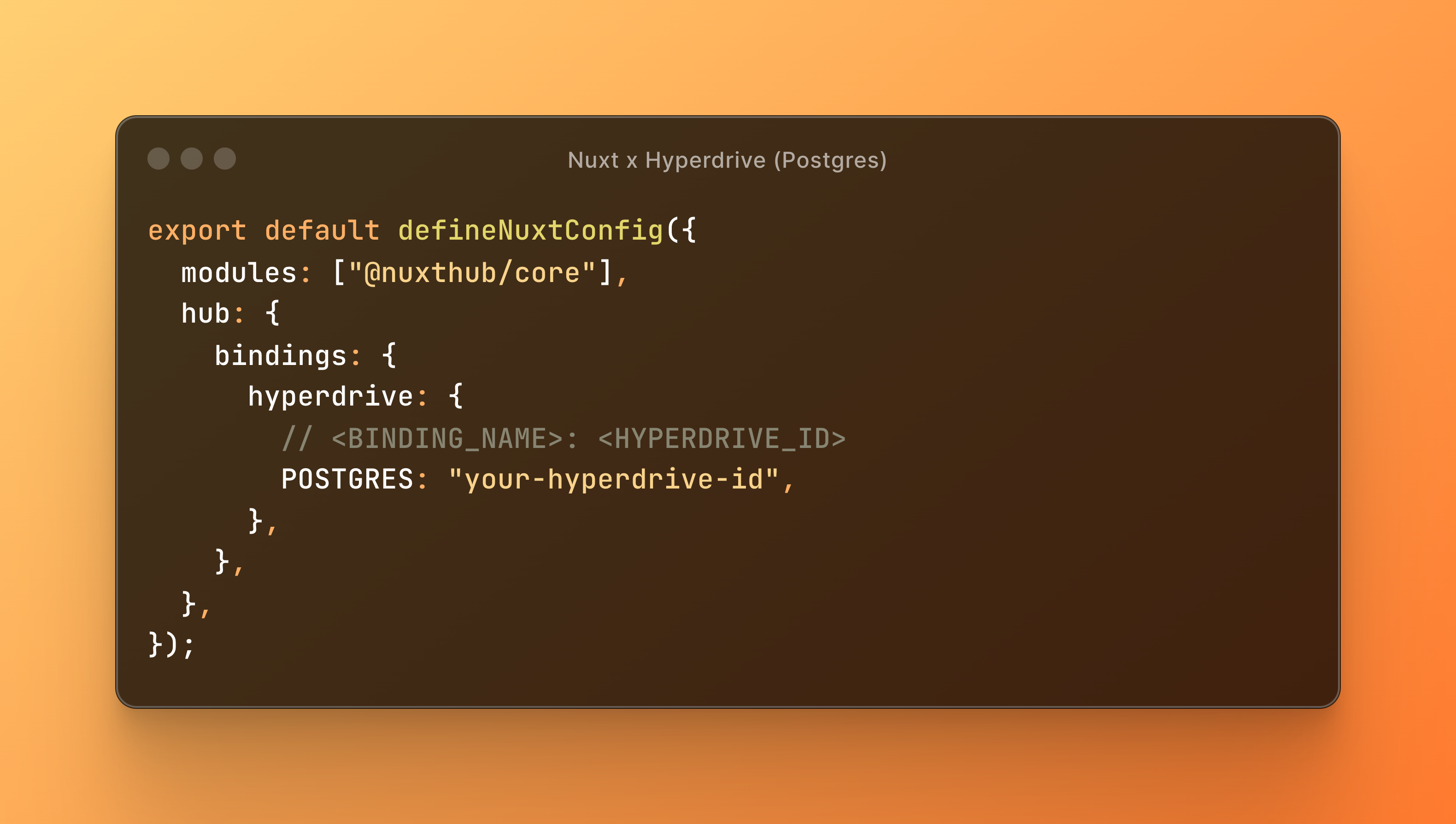 Hyperdrive Bindings · Nuxthub Blog